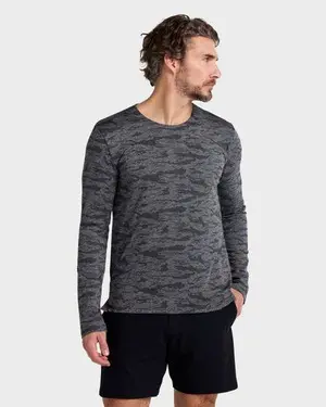 BLANCO CLOTHING Sport Long Sleeve T-shirt - Charcoal
