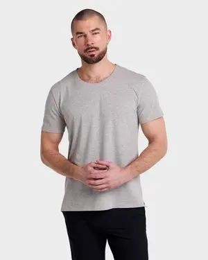 BLANCO CLOTHING Scoop T-shirt Supima - Heather Grey