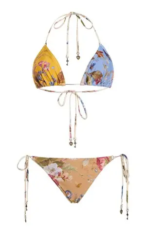 Zimmermann Patience Spliced Tri Bikini - Multi