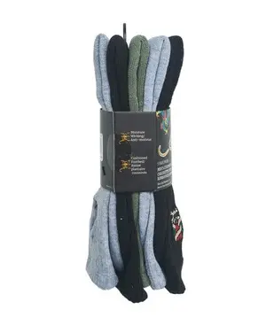 Ed Hardy Embroidered Half Cushion Crew Socks 5-pack