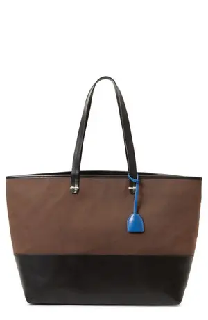 Clare V. Volie Canvas & Leather Tote
