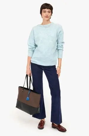 Clare V. Volie Canvas & Leather Tote