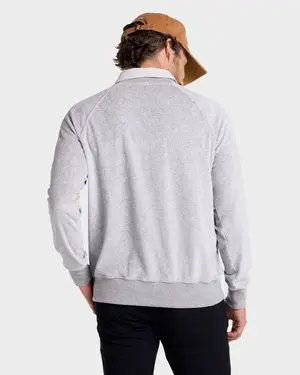 BLANCO CLOTHING Raglan Velour Sweatshirt - Grey