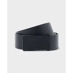 BLANCO CLOTHING Leather Belt With Fit Buckle Black