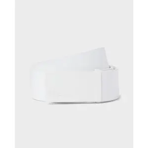 BLANCO CLOTHING Leather Belt With Fit Buckle True White
