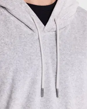 BLANCO CLOTHING Velour Hoodie - Grey