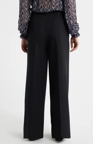 Hugo Boss Tiwi Pleated Wide Leg Trousers