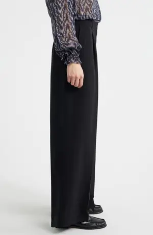 Hugo Boss Tiwi Pleated Wide Leg Trousers