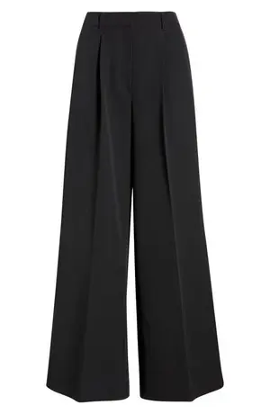 Hugo Boss Tiwi Pleated Wide Leg Trousers
