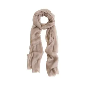 LOST PATTERN Featherlight" Oversized Cashmere Scarf - Light Tan