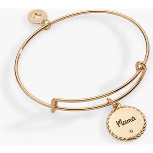 ALEX AND ANI Mamá Charm Bangle Bracelet - Gold
