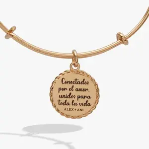 ALEX AND ANI Mamá Charm Bangle Bracelet - Gold