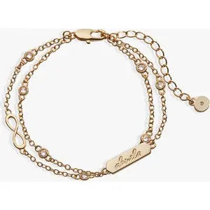 ALEX AND ANI Abuela Infinity Adjustable Chain Bracelet - Gold