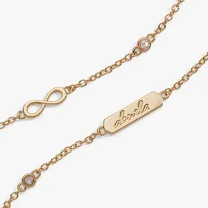 ALEX AND ANI Abuela Infinity Adjustable Chain Bracelet - Gold