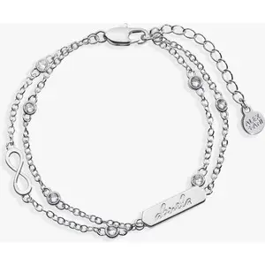 ALEX AND ANI Abuela Infinity Adjustable Chain Bracelet - Silver