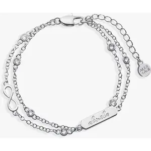ALEX AND ANI Abuela Infinity Adjustable Chain Bracelet Silver