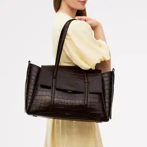RADLEY The Chancery Faux Croc Flapover Shoulder Bag