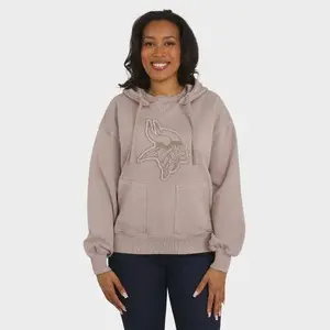 WEAR BY ERIN ANDREWS Minnesota Vikings Washed Pullover Crewdie