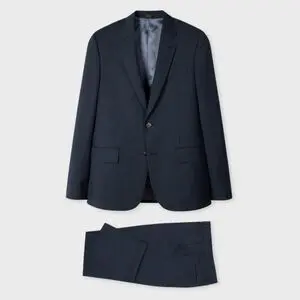 Paul Smith The Soho Tailored-fit Navy Puppytooth Wool Suit - Blue