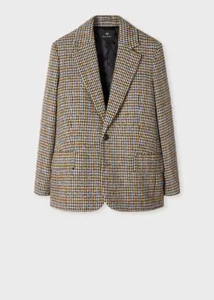 Paul Smith Houndstooth Wool-blend Blazer