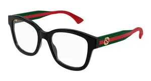 Gucci Eyeglasses Gg1863o 001 - Black Green Transpare