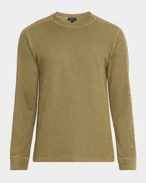 Rails Rheese Long-sleeve Crewneck T-shirt - Olive