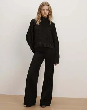 Veronica Beard Kalinda Wide-leg Ponte Pant - Black