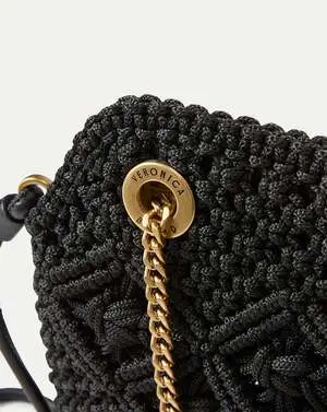 Veronica Beard Small Macramé Slouch Bag