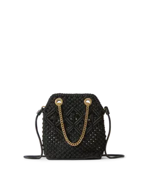 Veronica Beard Small Macramé Slouch Bag