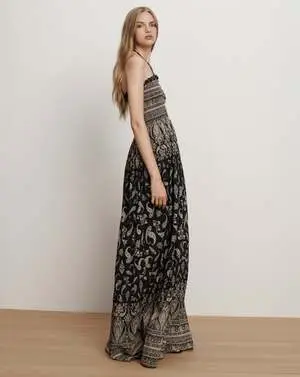 Veronica Beard Ayanna Halter Maxi Dress