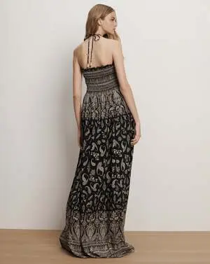 Veronica Beard Ayanna Halter Maxi Dress