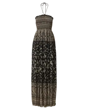 Veronica Beard Ayanna Halter Maxi Dress