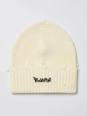 DISCLAIMER Ribbed Beanie Milk