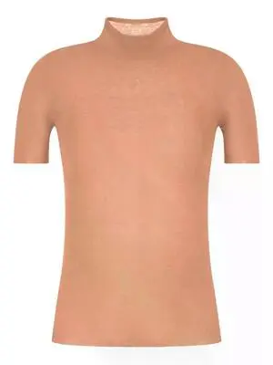 Giorgio Armani Short-sleeve Mock-neck Top