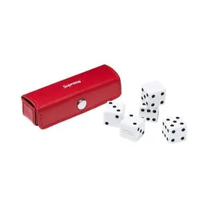 Supreme Leather Dice Set - Red