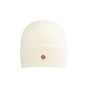 Casablanca Half Cardigan Beanie - White