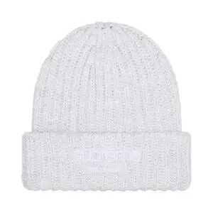 Supreme Chunky Rib Beanie With Logo - Grey