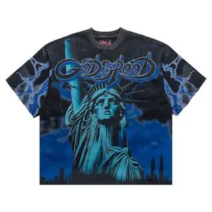 GODSPEED Voltage 'La' Shirt Blue