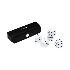 Supreme Leather Dice Set - Black