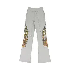 WHO DECIDES WAR Flame Glass Sweatpants - Grey