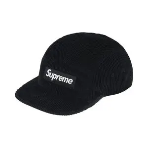 Supreme Corduroy Camp Cap - Black