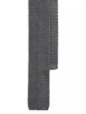 Ralph Lauren Purple Label Knitted Tie - Grey