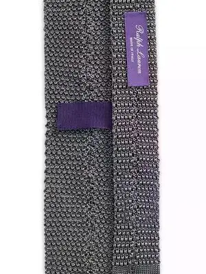 Ralph Lauren Purple Label Knitted Tie - Grey