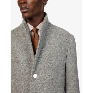 Corneliani Boucle Padded Wool-blend Overcoat