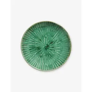 SERAX Lanza Stoneware Plate 22cm - Green