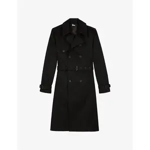 The Kooples Cotton Double-breasted Trench Coat