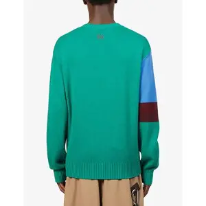 Loewe Crewneck Color-block Wool Sweater