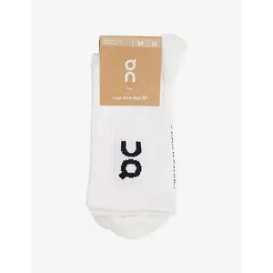 On Ribbed Stretch-cotton Blend Socks Pack Of Three - White