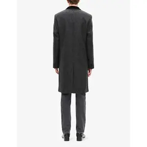 The Kooples Notched-collar Single-breasted Wool Coat