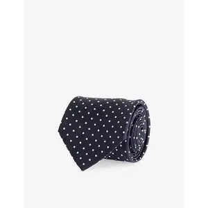 Paul Smith Polka-dot Silk Neck Tie - Blue